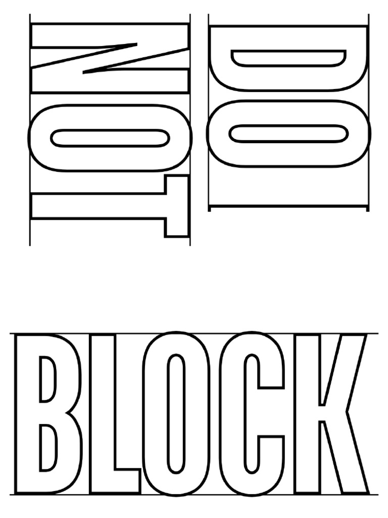 Do Not Block The Driveway | PDF