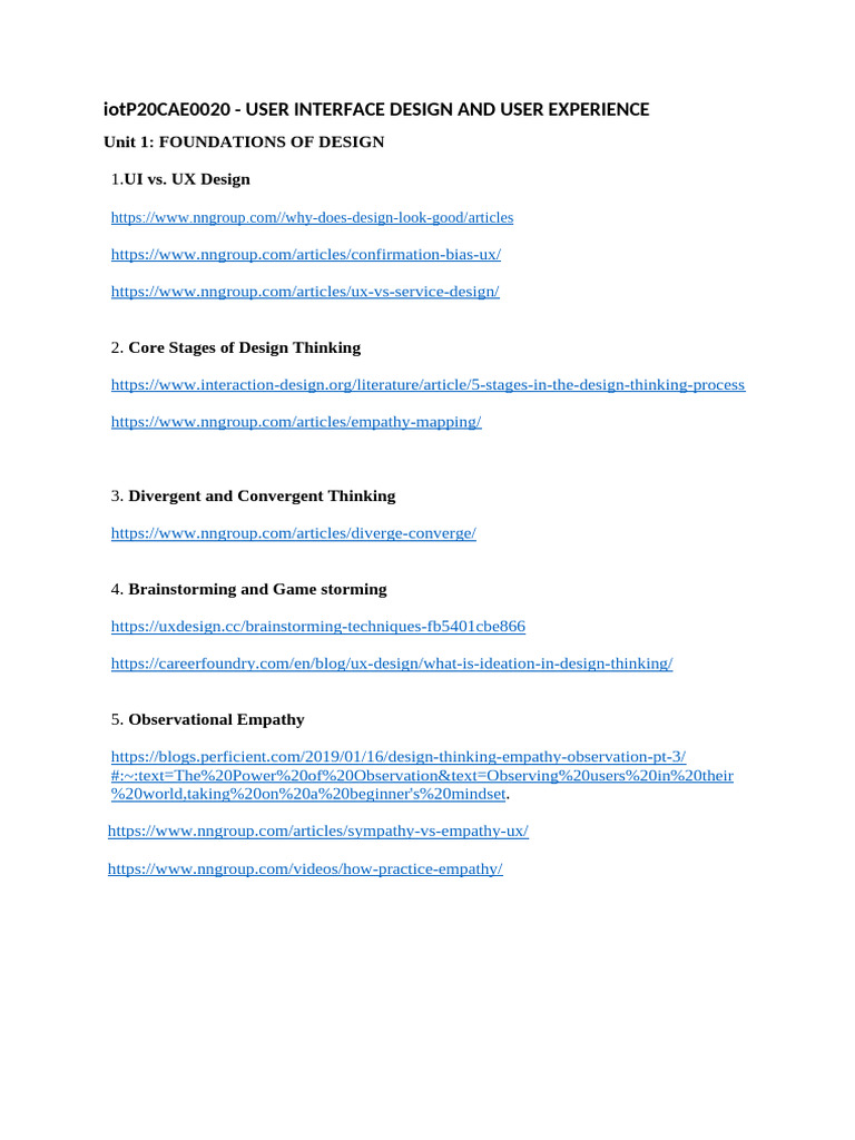 UI/UX Design Foundations Guide | PDF