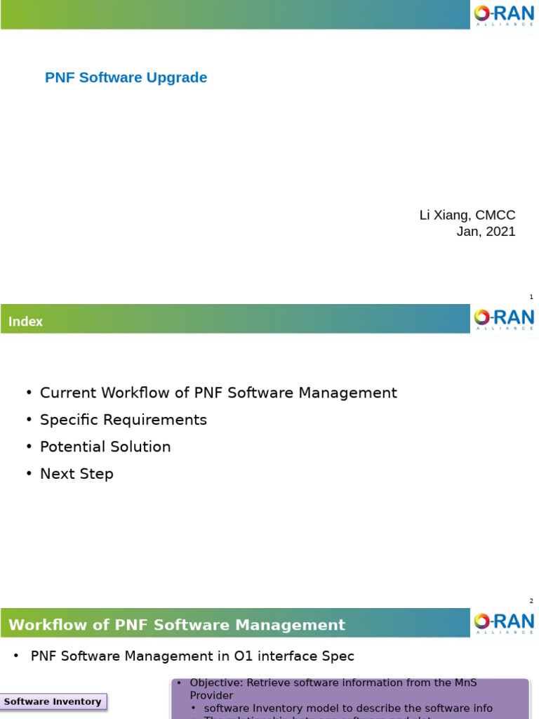 CMCC-0118-2021 - PNFSoftwareUpgrade | PDF