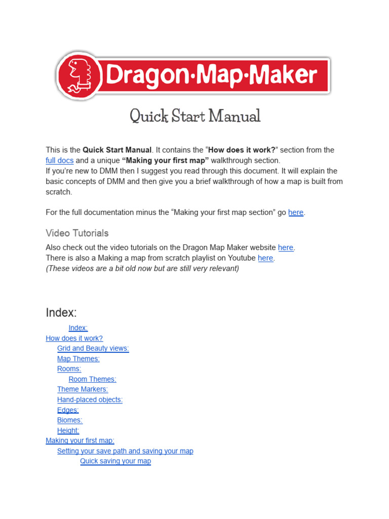 Dragon Map Maker Quick Start | PDF