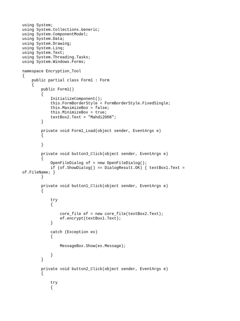 Encryption Tool Main Code | PDF
