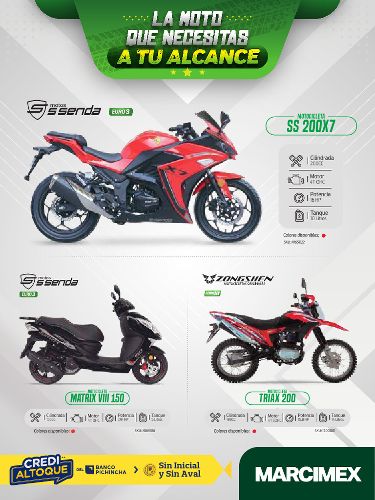 CATALOGO MOTOS MXM | PDF