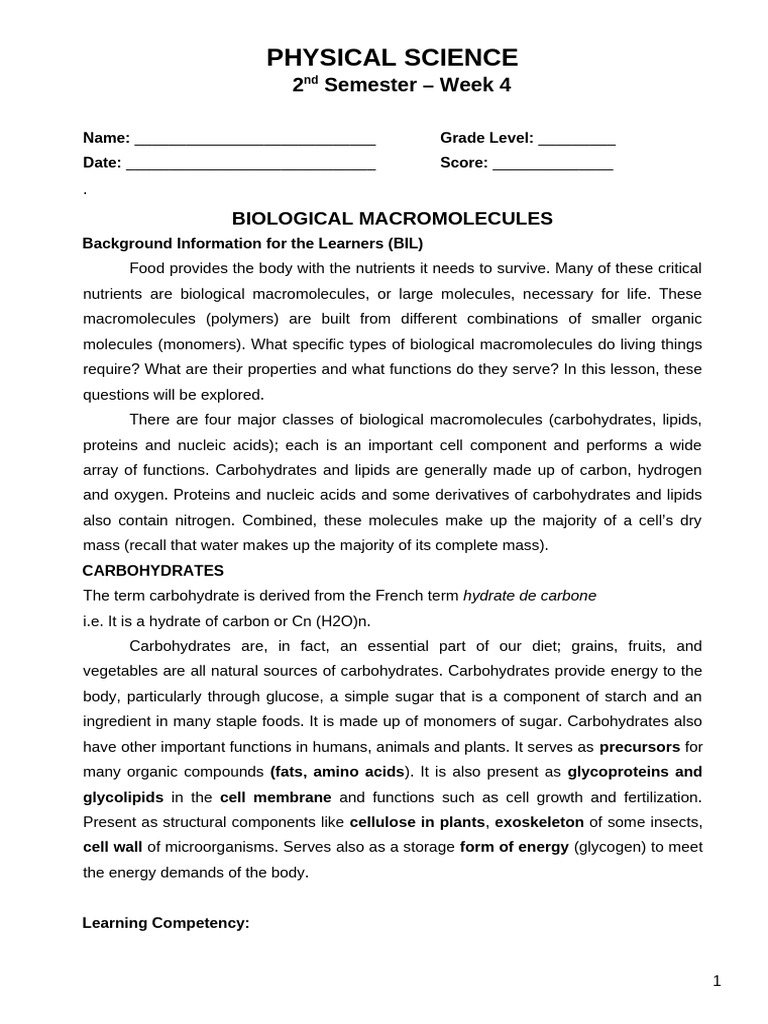 Physical Science - Q3 - W4 | PDF