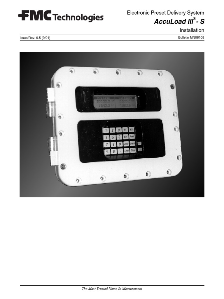 AccuLoad III - Istalllation - MN06108 | PDF | Electrical Wiring | Relay