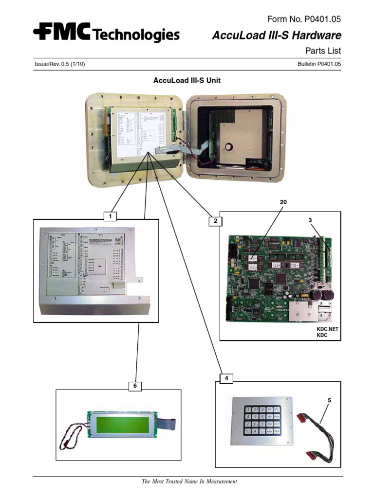 Accuload Iii Parts List P0401 05 Pdf
