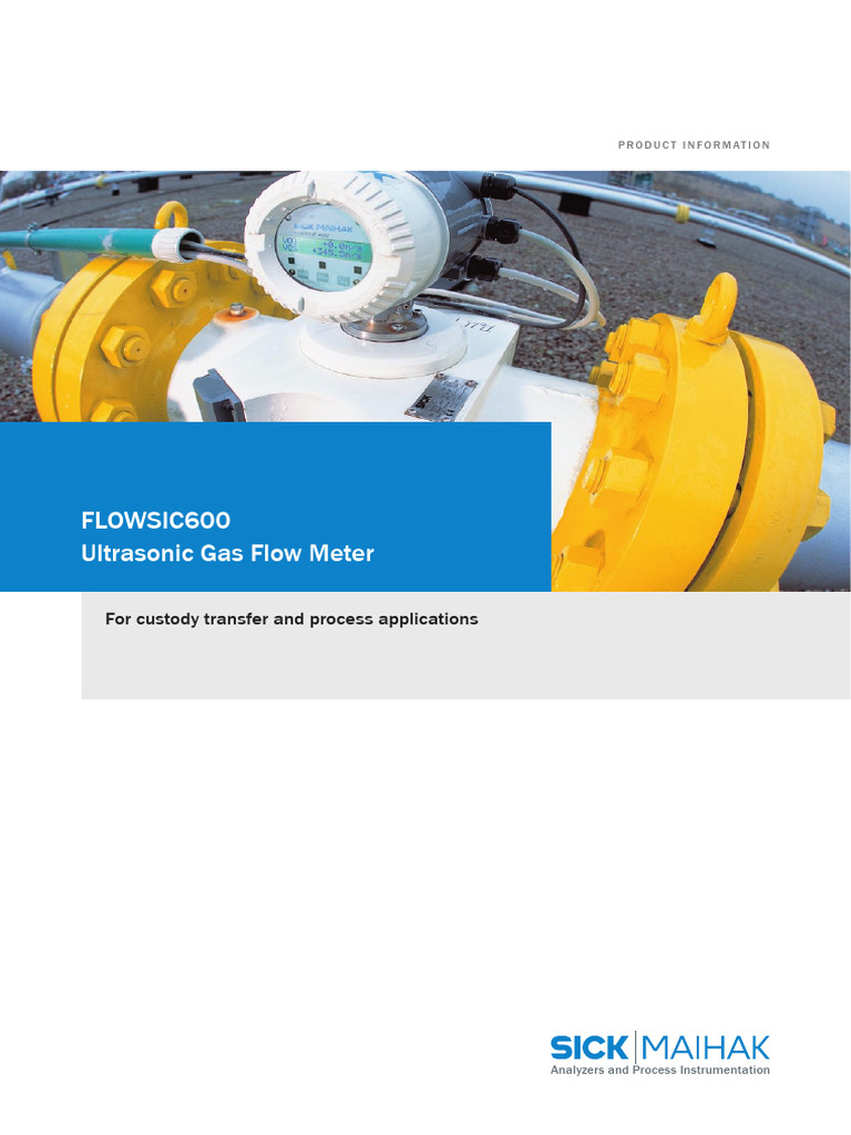 FLOWSIC600 Ultrasonic Flow Meter Guide | PDF | Gases | Flow Measurement
