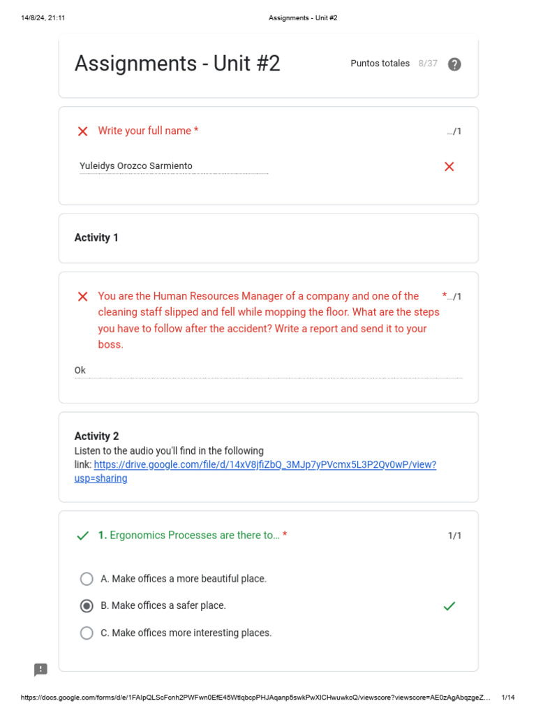 Assignments - Unit #2 (rev) | PDF