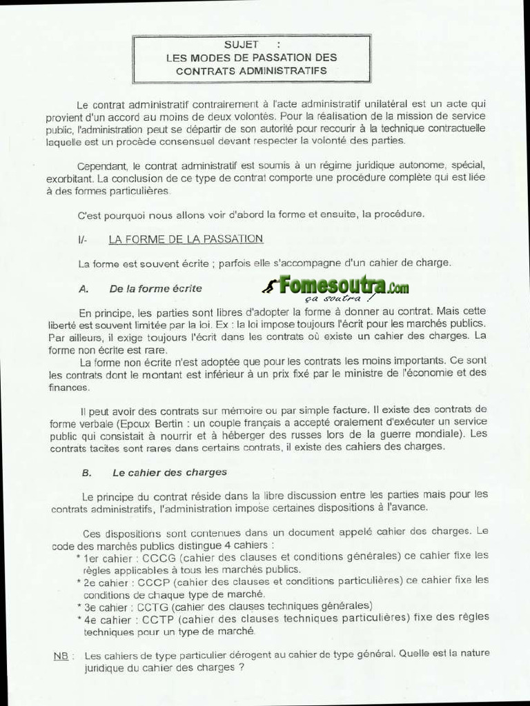 612930d0170b9les Modes de Passation | PDF
