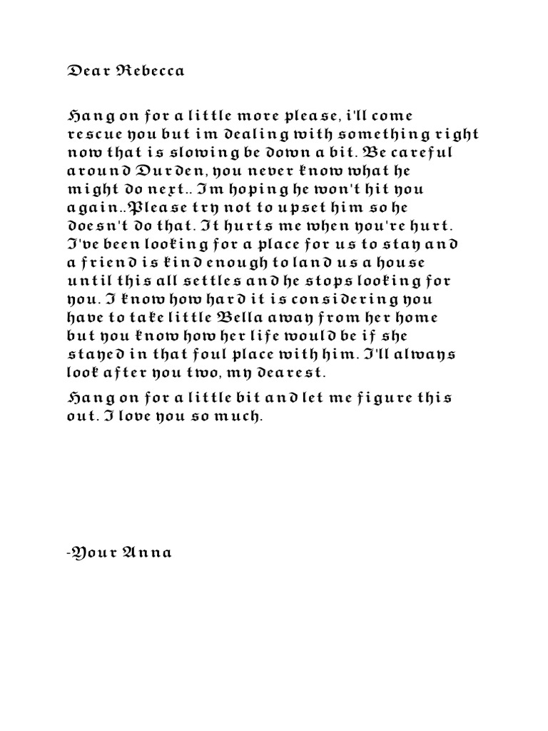 Anna Letter | PDF