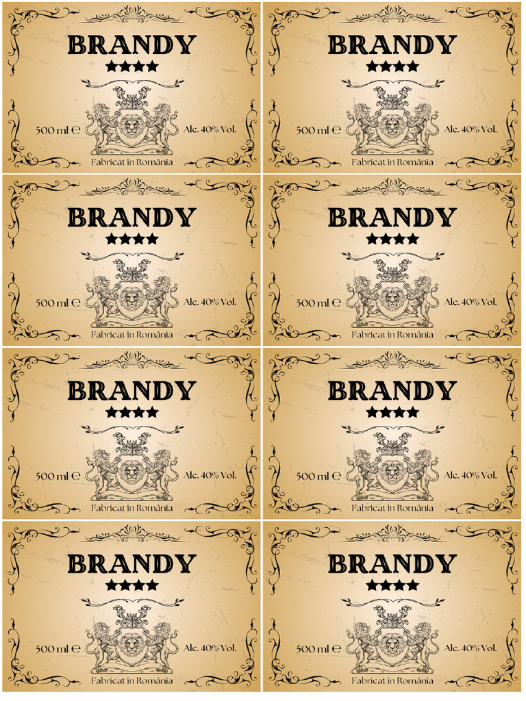 Etichete Brandy 4 Stele (1) | PDF