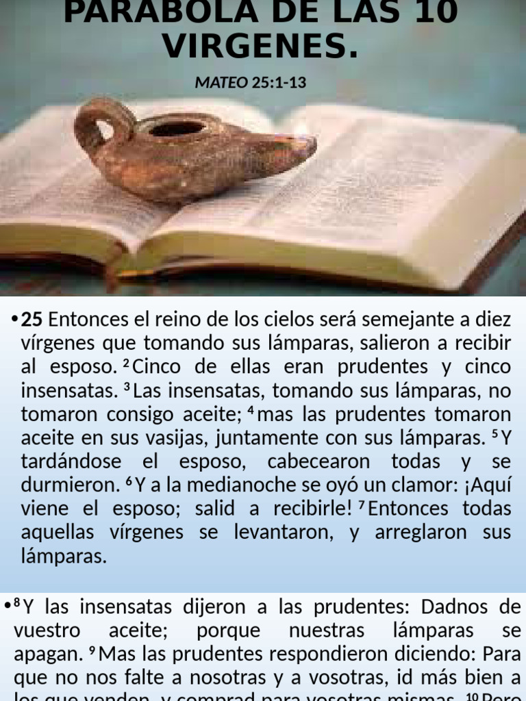 Parabola de Las 10 Virgenes | PDF | Boda