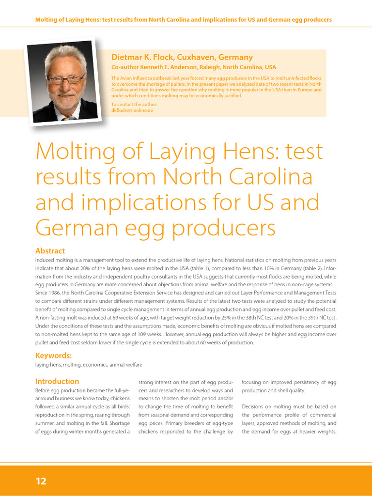 VOL49 FLOCK Molting Hens | PDF