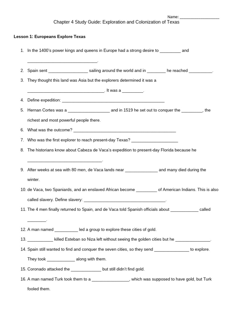 Social Studies Chapter 4 Notes Pdf