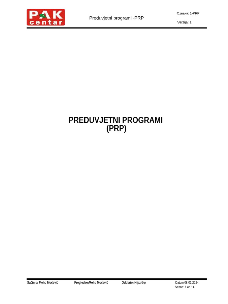 Preduvjetni Programi + 2024 | PDF