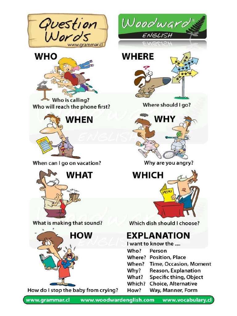 WH questions - poster | PDF