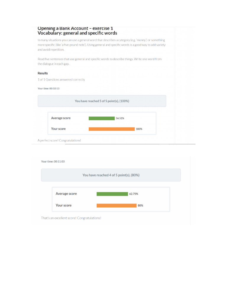 Ejercicio Ingles Opening A Bank Account - Listening Lesson (A2) | PDF