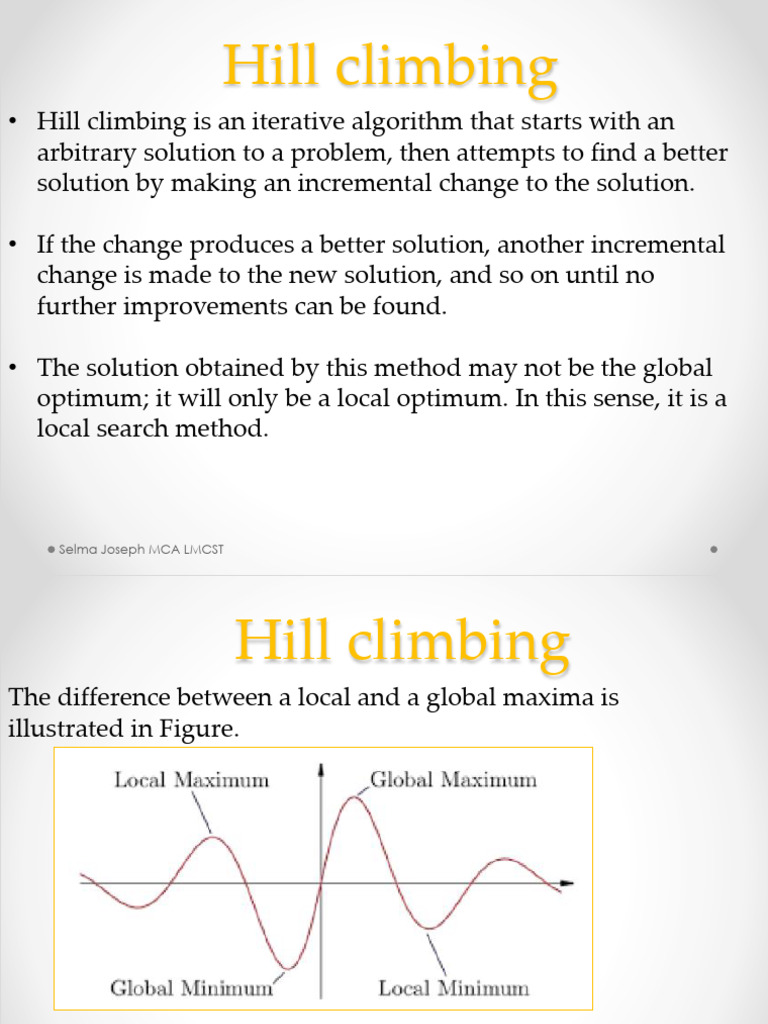 Hill Climbing Class Practice 1 | PDF
