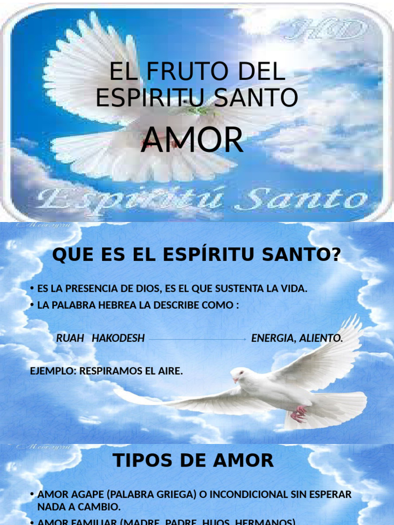 Fruto del Amor del Espíritu Santo | PDF | Amor | Fruto Del Espiritu Santo