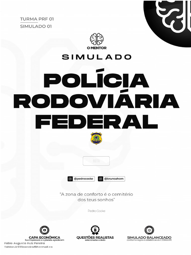 Simulado 01 - PRF | PDF