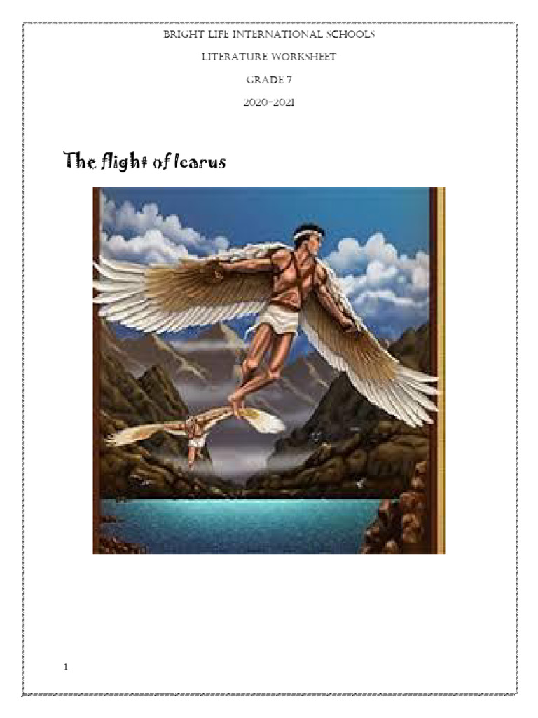 Icarus Worksheet | PDF