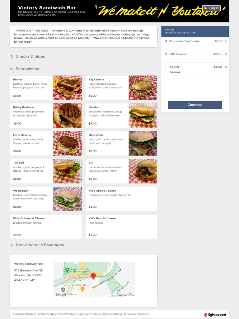 Victory Sandwich Bar | PDF