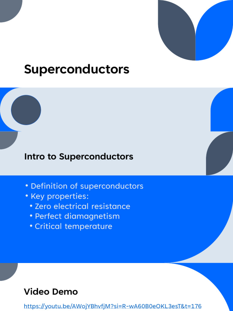 Superconductors | PDF | Superconductivity | Science & Mathematics