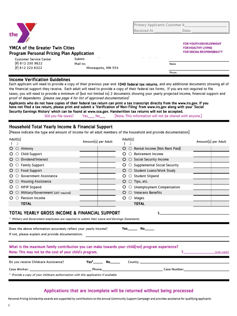 Program Personal Pricing Application | PDF | Social Security (United ...