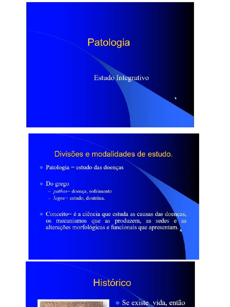 Aula 1 PATOLOGIA | PDF