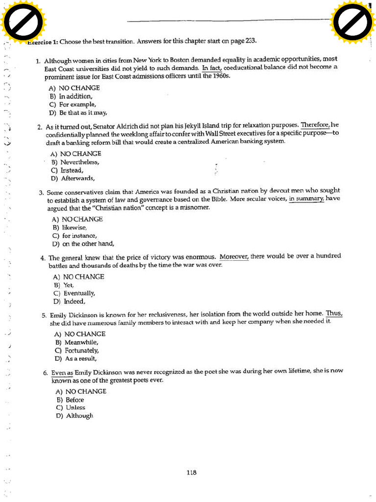 Questions On Transitions | PDF