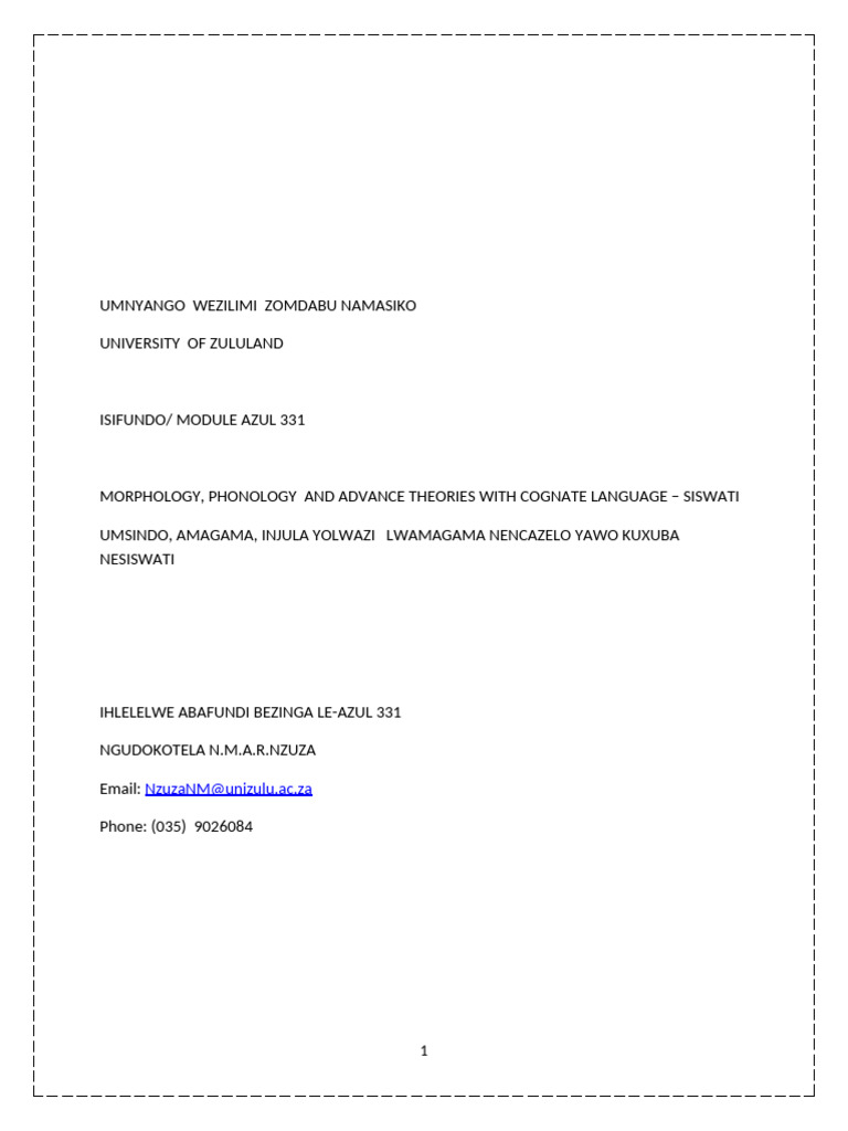 Module Outline 2020 | PDF