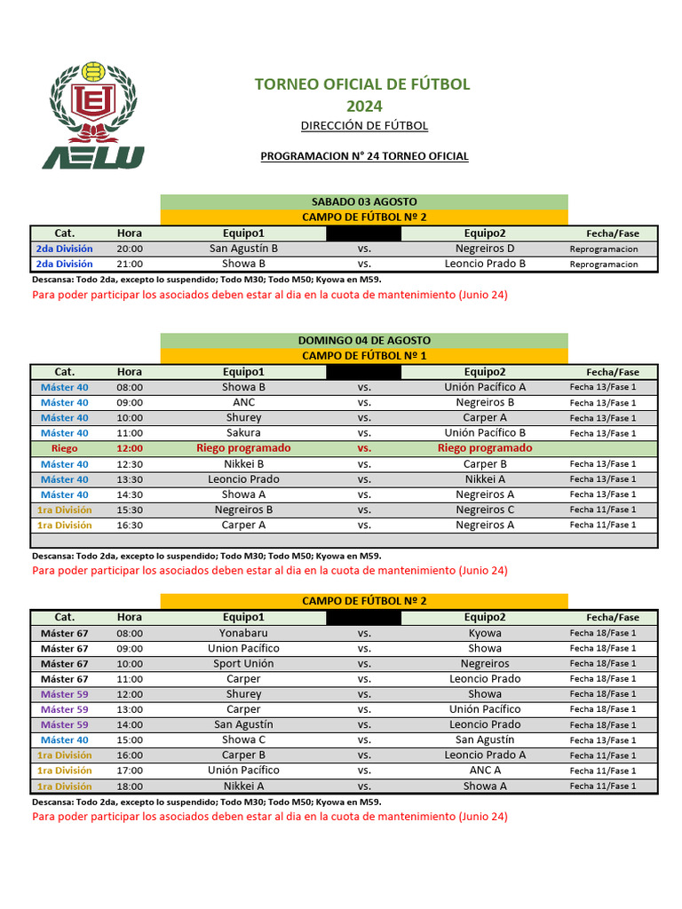 Programacion #24-024 | PDF