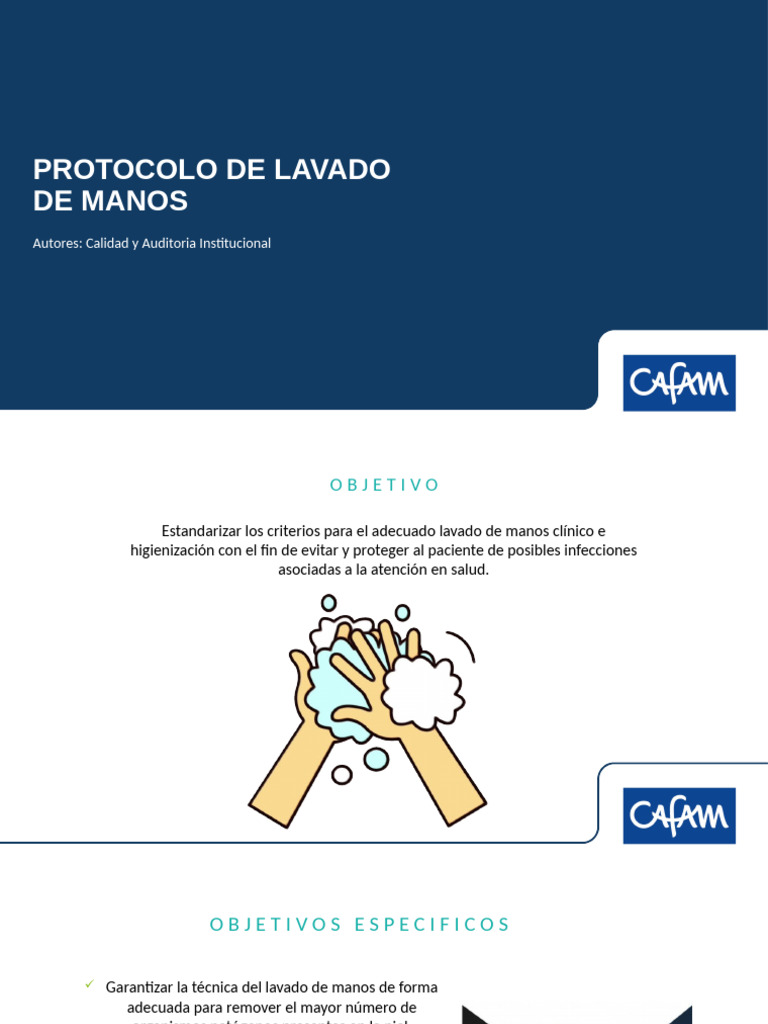 Cafam Protocolo Lavado de Manos | PDF