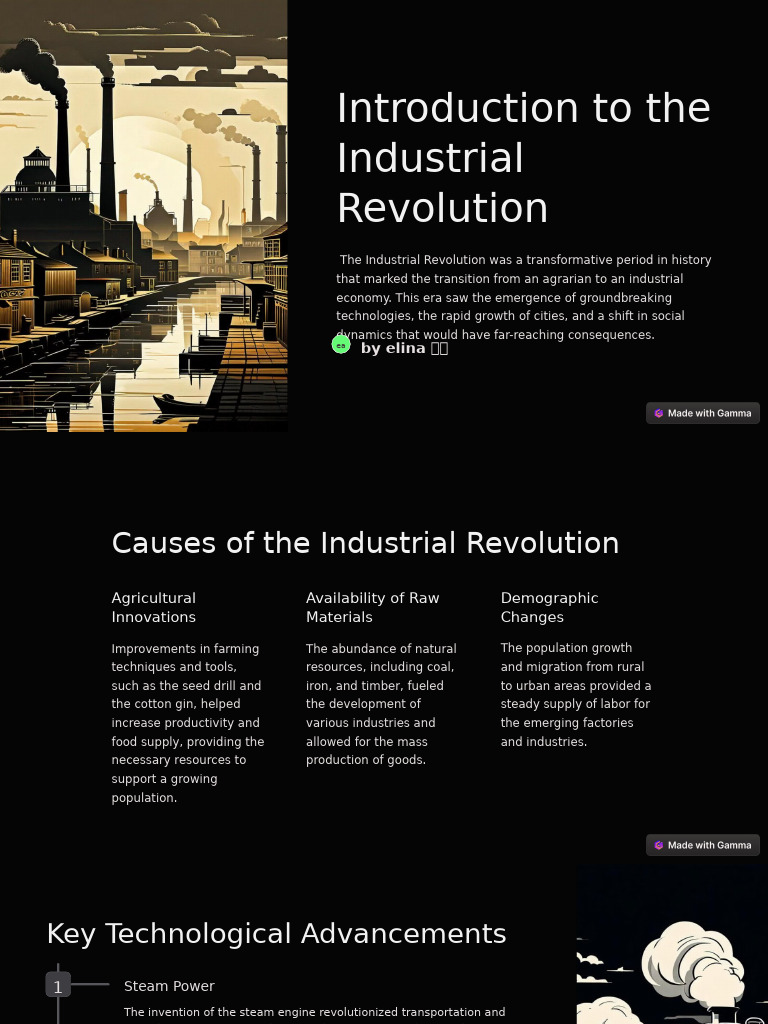 Introduction To The Industrial Revolution | PDF