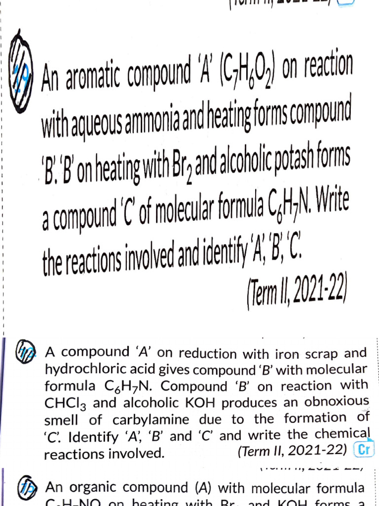 Identify Abc From Amines | PDF | Amine | Organic Chemistry