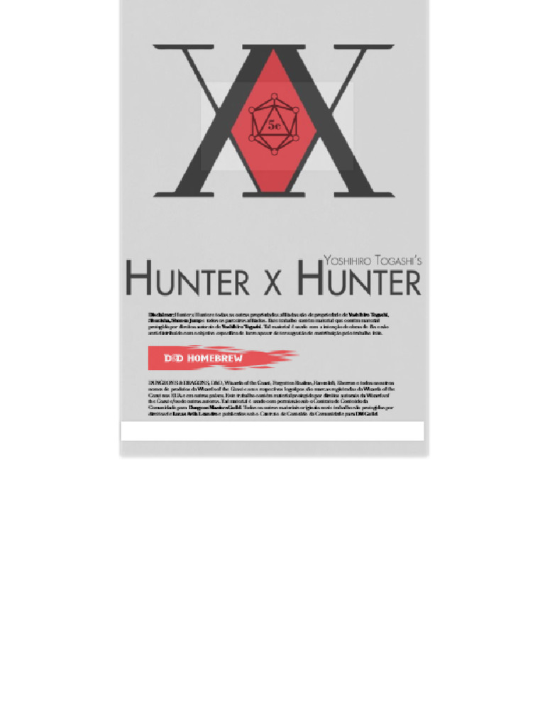 Manual Hatsu - HXH 5e | PDF