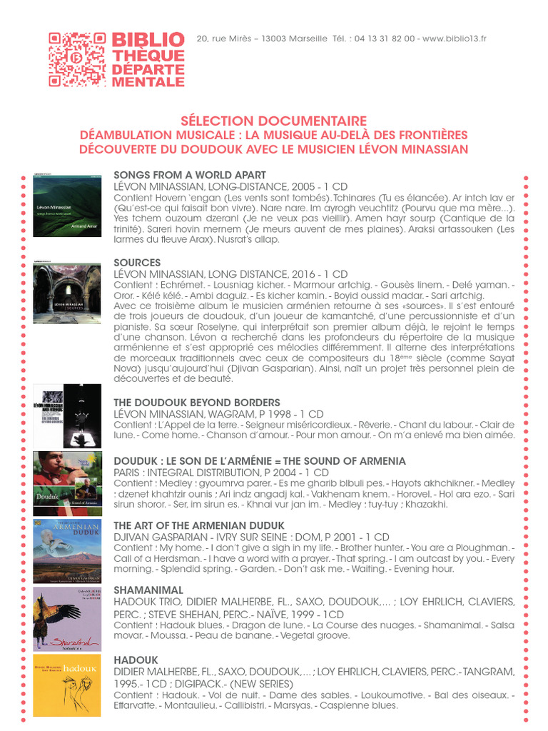 Biblio Doudouk | PDF