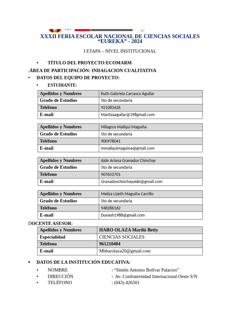 Caratula de EUREKA | PDF