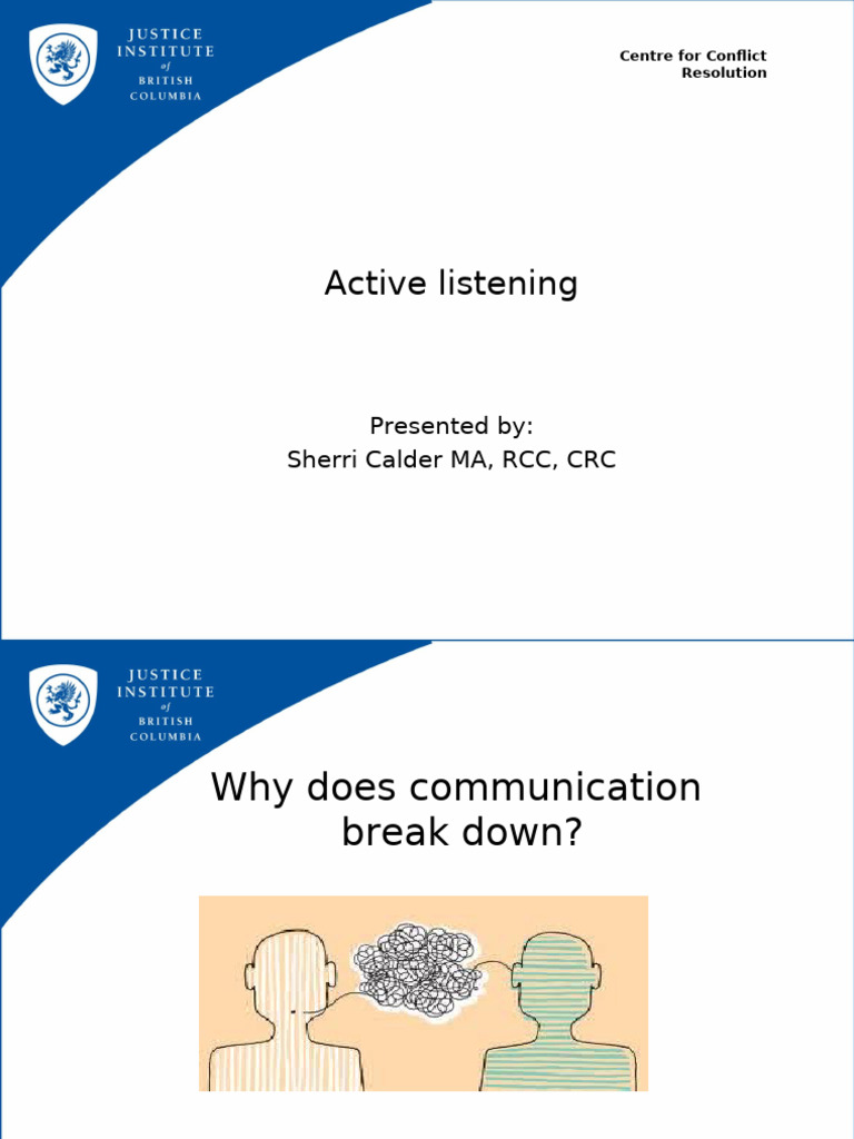 Week 5 - Active Listening Powerpoint | PDF