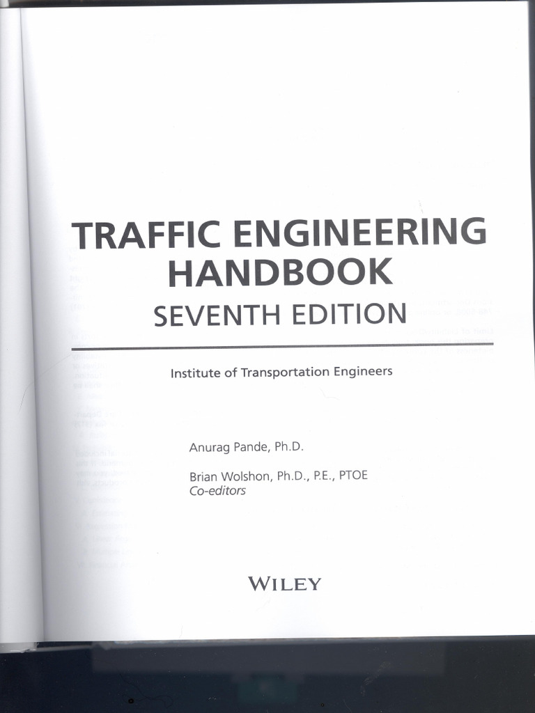 Traffic Engineering Handbook 2016 7th Edition Pdf