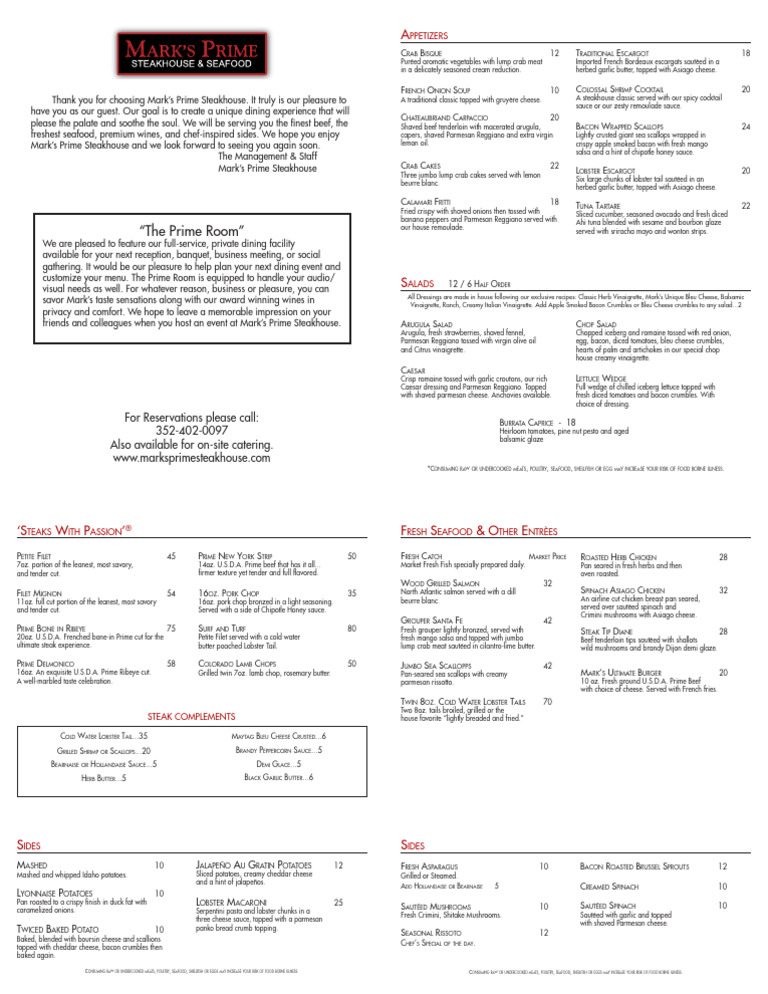 Fall 2022 Menu | PDF