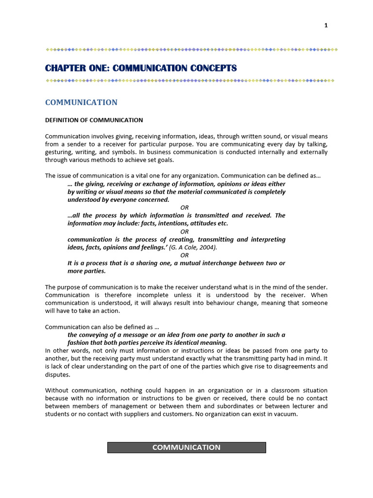 Comm Skills Consolidated Chapters | PDF | Nonverbal Communication | Communication