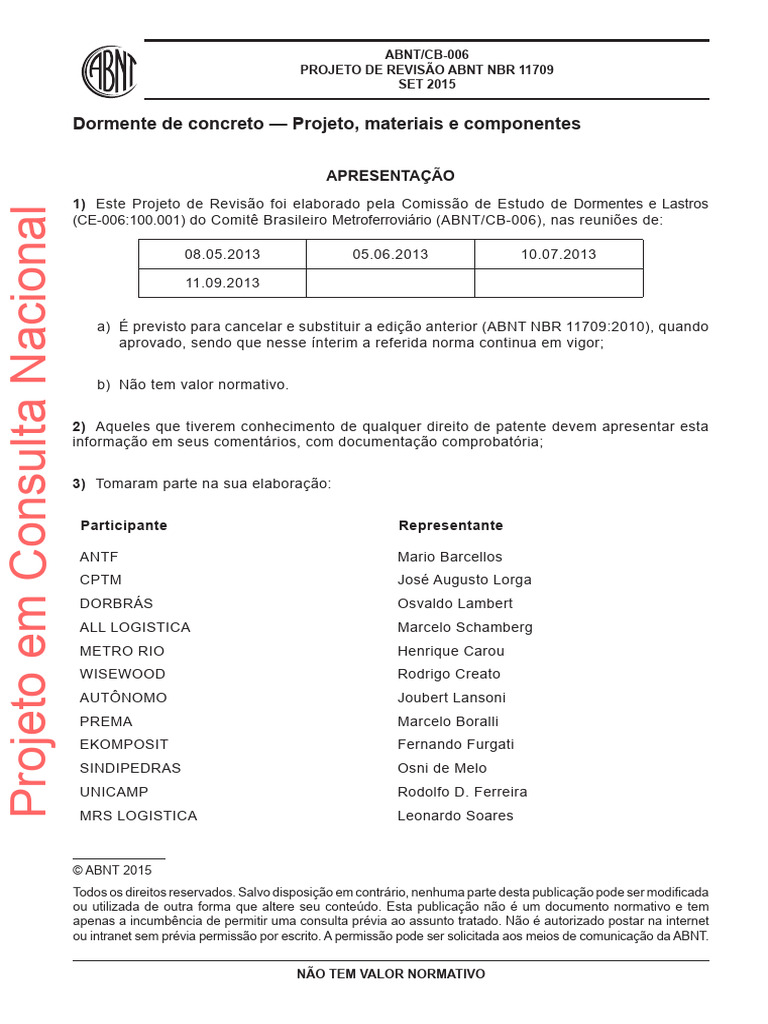NBR 11709 CONSULTANACIONAL DormenteDeConcreto ...