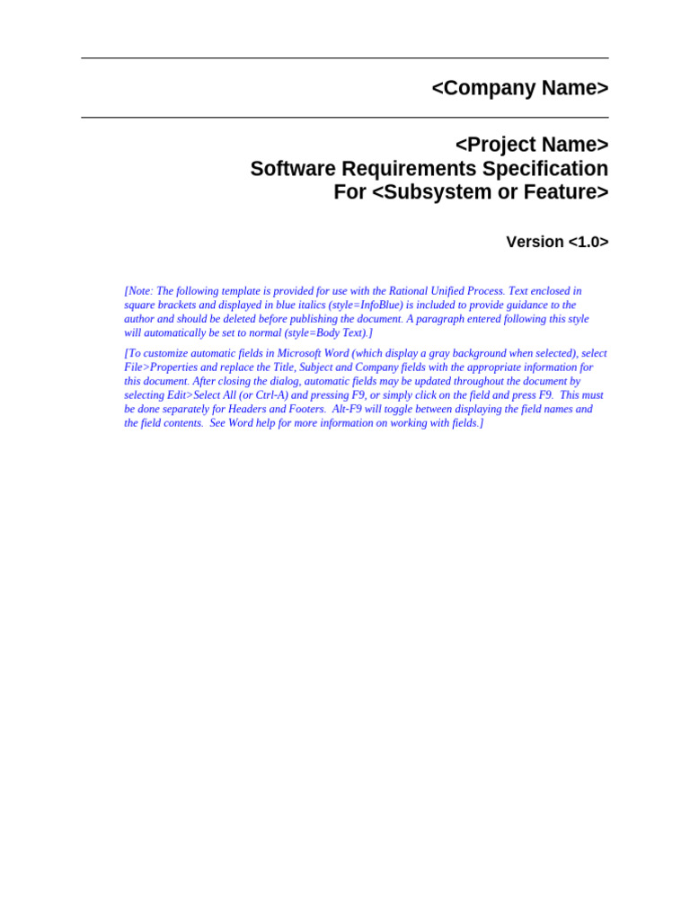 Software Requirements Specification | PDF