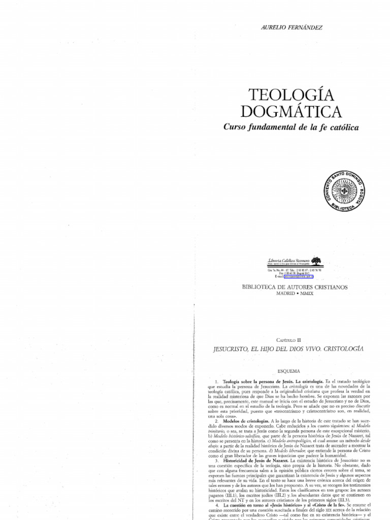 Aurelio Cristologia p1 | PDF