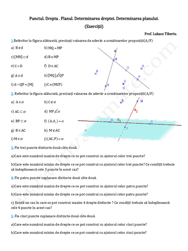 Punctul DR Plan Exercitii | PDF
