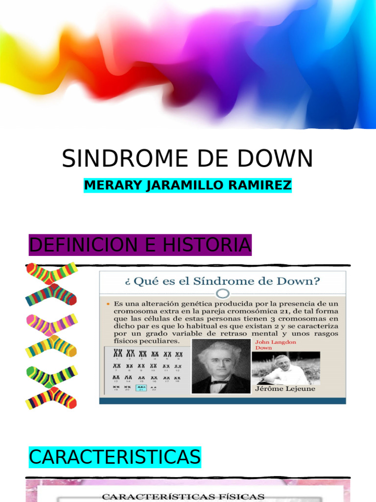 Diapositiva Sindrome de Down | PDF