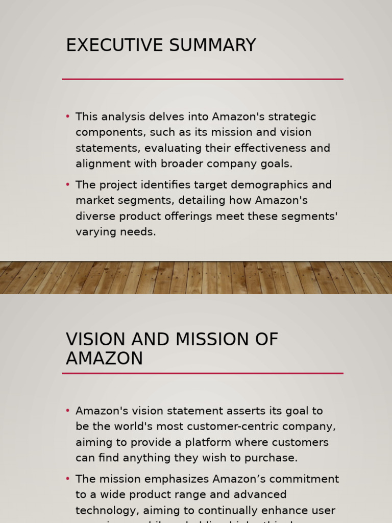 Amazon Strategic Presentation | PDF