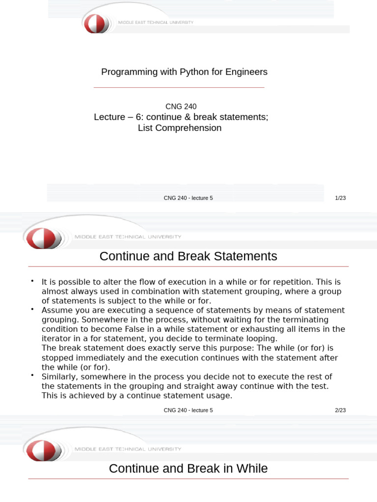 Lecture 6 - List_Comprehension | PDF