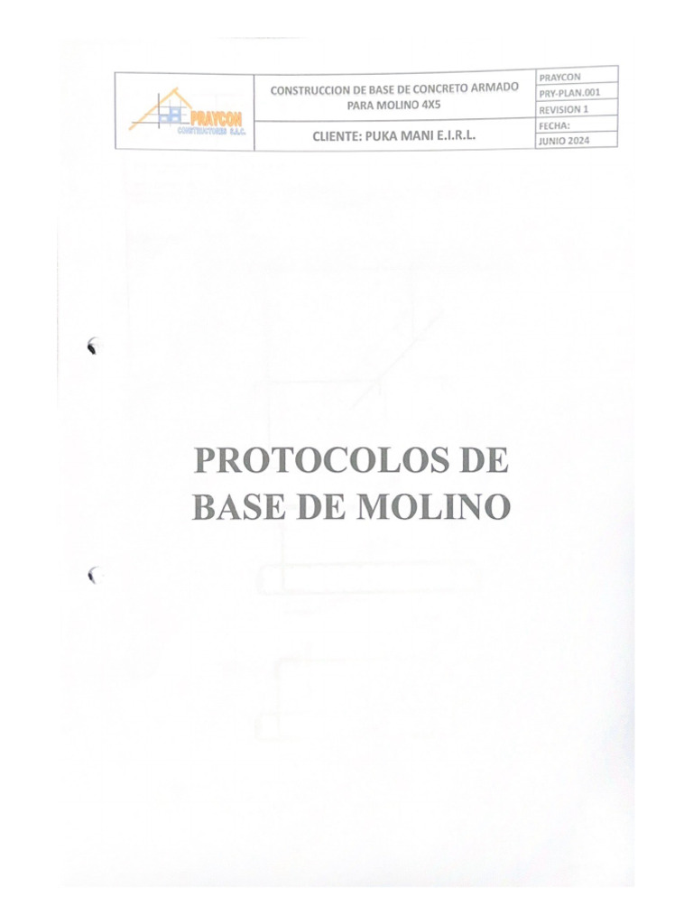 Protocolos Base de Molino | PDF