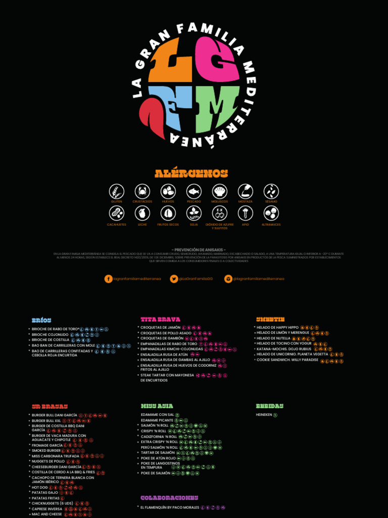 Alergenos LGFM | PDF | American Cuisine | Fast Food